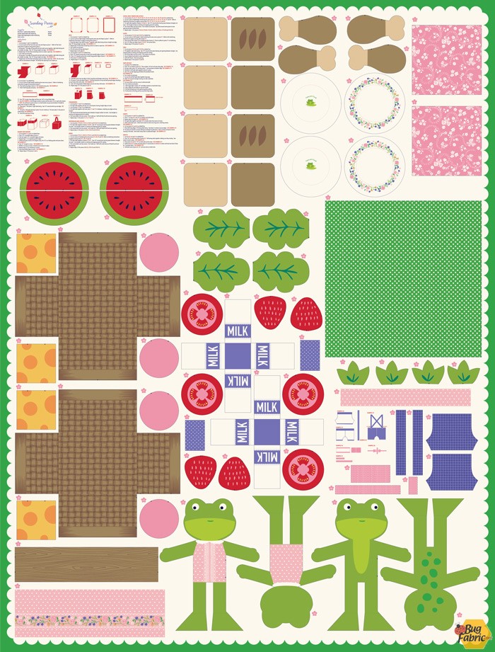 Moda Stacy Iest Hsu Sunday Picnic X-Large Panel 144cm by 193cm ...